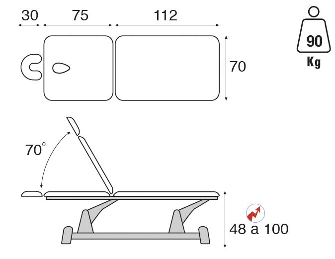 Table électrique barre périphérique Ecopostural C5902 à 3 279,58