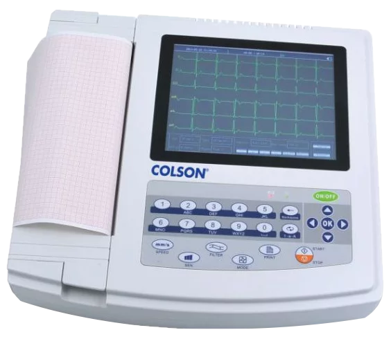 Electrocardiographe ECG Cardi-12 (12 pistes) avec interprétation Colson